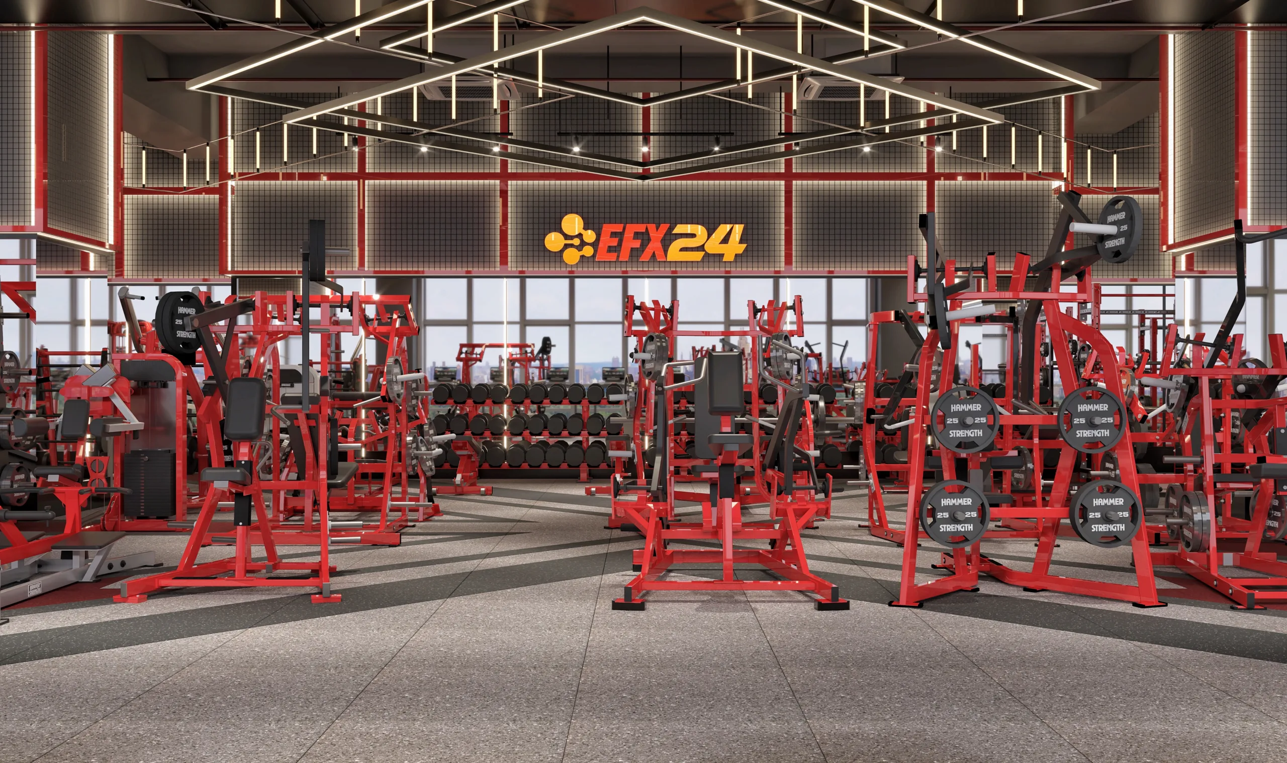Hammer Strength官方認證 - 頂尖健身器材| 環境設備 | EFX24
